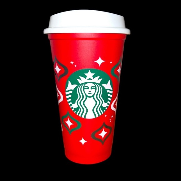 Starbucks | Dining | Starbucks Christmas Red Reusable Hot Cold Cup ...